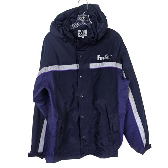 FedEx | Jackets & Coats | Fedex Stan Herman Mens Uniform Rain Jacket Sz ...